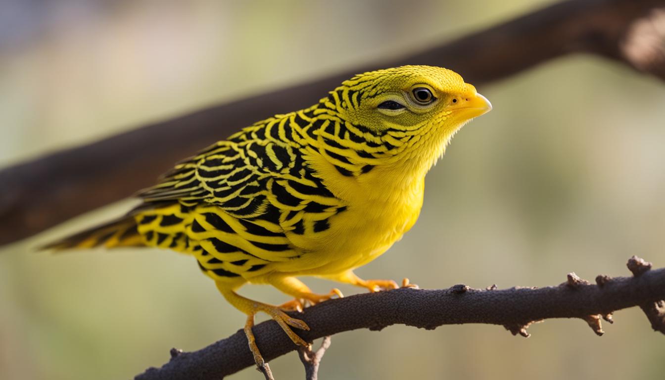 Lizard Canary: A Unique Patterned Treasure